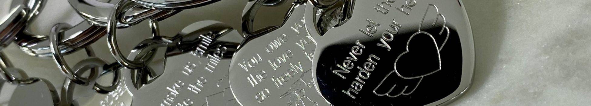 Engraved Keyrings | The Silver Store