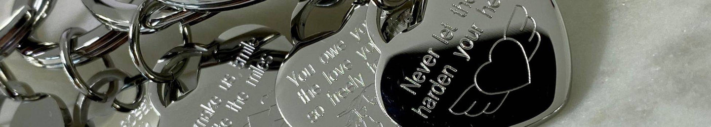 Engraved Keyrings | The Silver Store